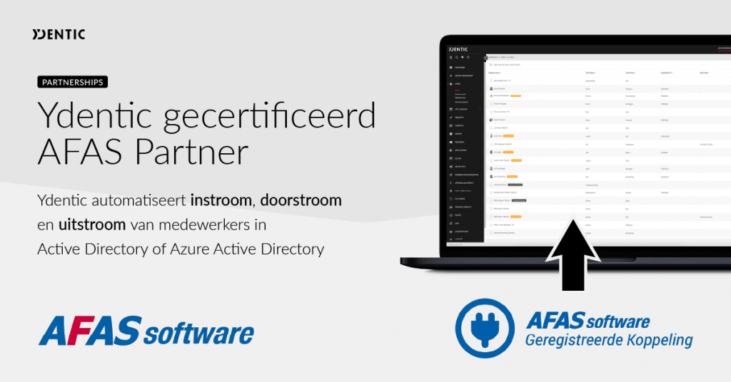 Ydentic gecertificeerd AFAS Partner - Ydentic